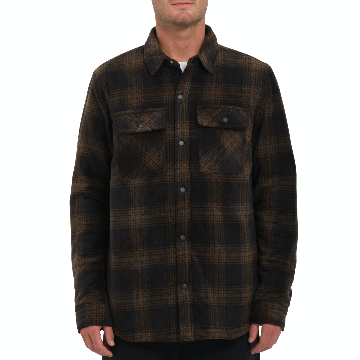 Volcom Bowered Fleece Over-Shirt Bison – Stoked Boardshop