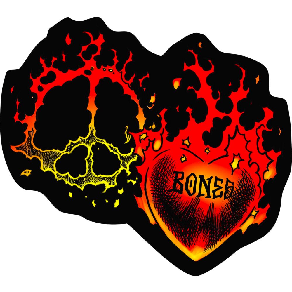 Bones Boo Heart & Soul 4" Sticker – Stoked Boardshop
