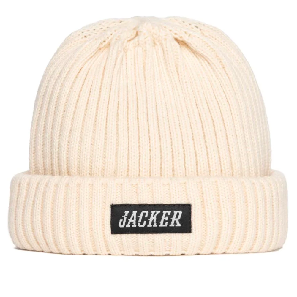 Jacker Team Short Beanie Beige – Stoked Boardshop