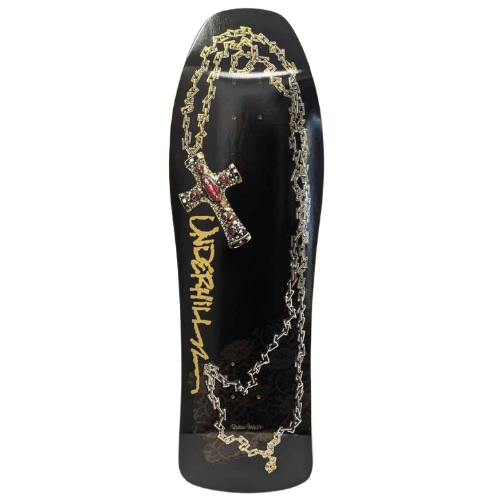 Powell Peralta Ray Underhill Cross Black/Gold 10" Skateboard Deck ...