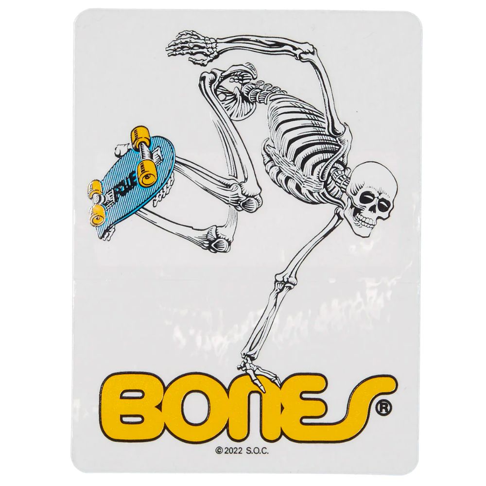 Powell Peralta Skateboard Skeleton 4.5" Sticker Clear – Stoked Boardshop