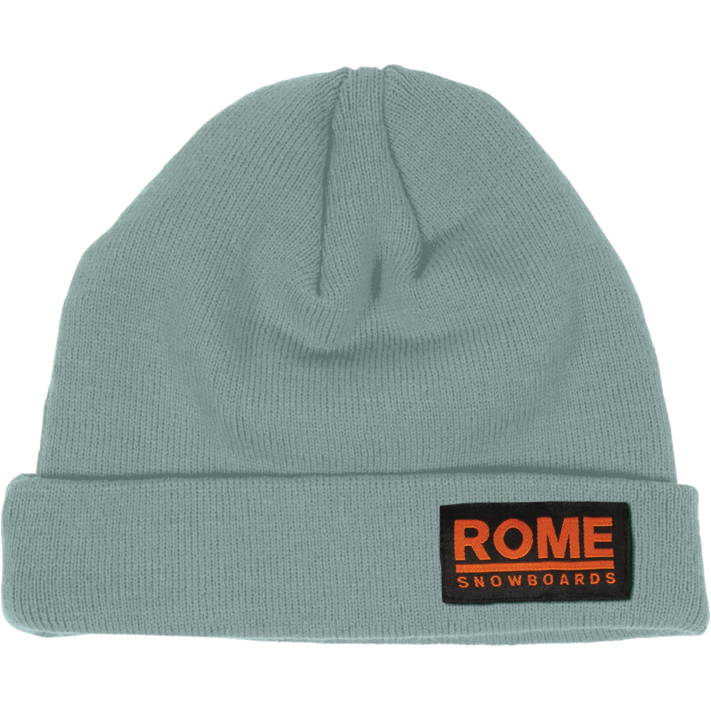Rome Logo 2025 Beanie Grey – Stoked Boardshop