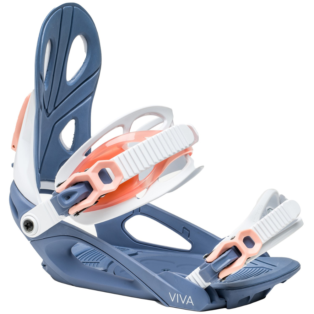 Roxy Womens Viva White/Blue 2025 Snowboard Bindings – Stoked Boardshop