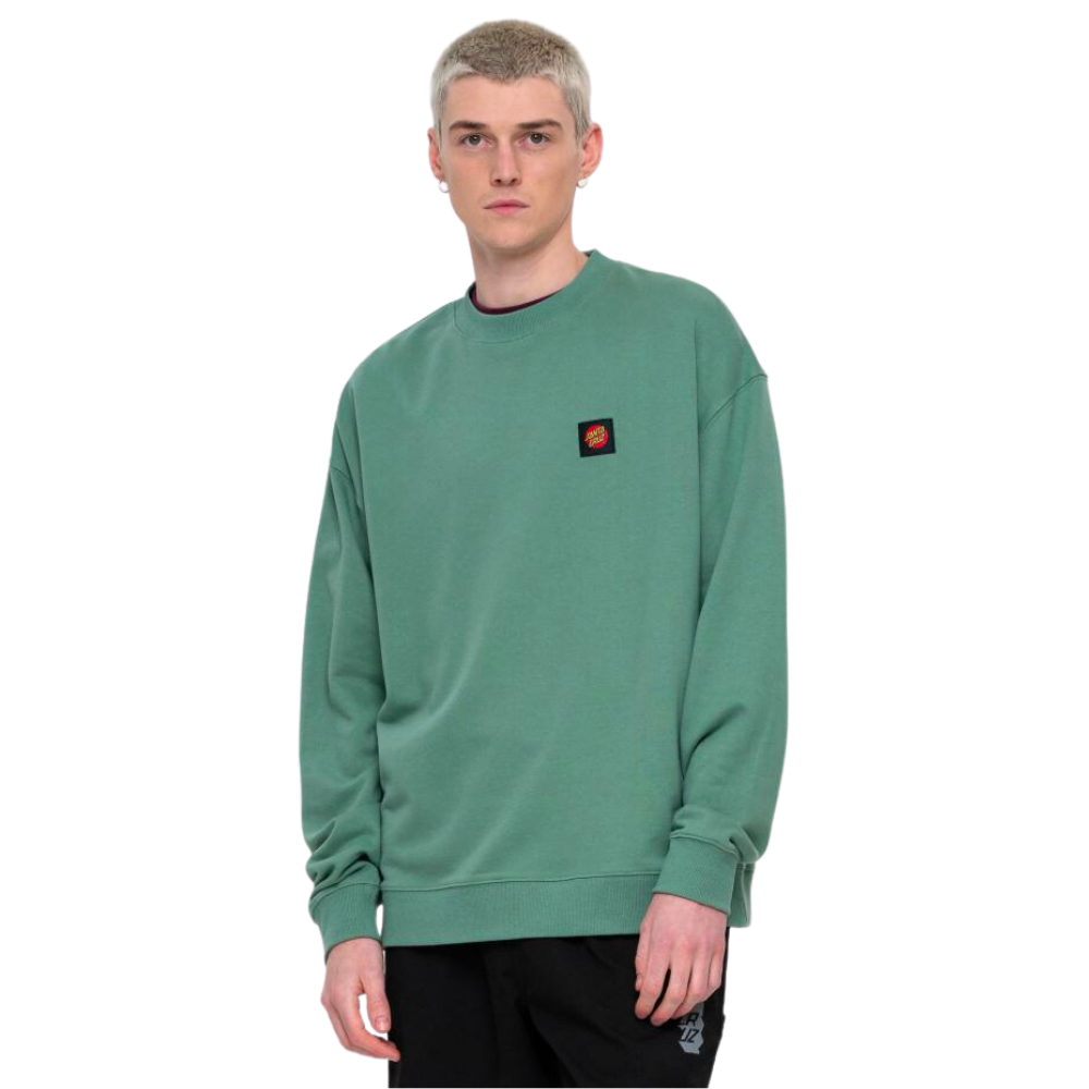 Santa Cruz Classic Label Crew Sweater Mineral Green – Stoked Boardshop