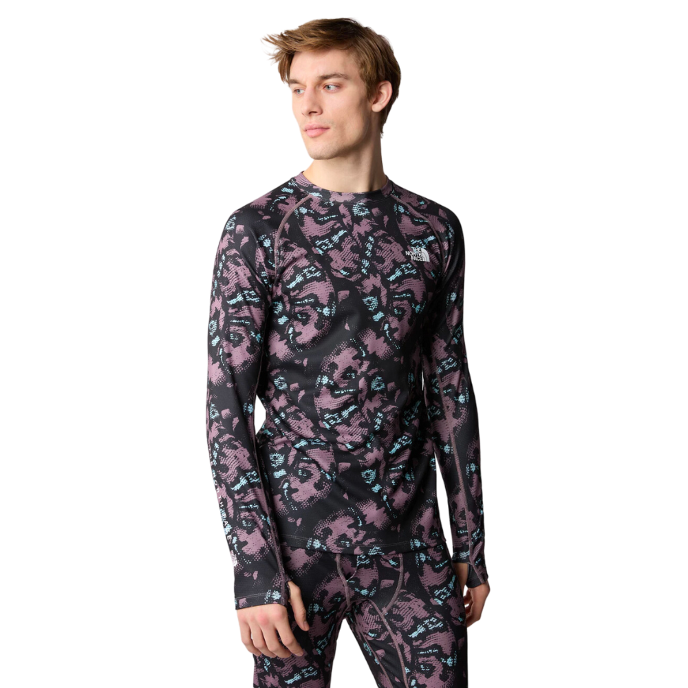 The North Face Dragline Longsleeve Baselayer Fawn Grey Snake Charmer ...
