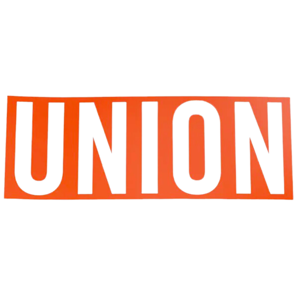Union Box Logo Sticker Orange – Stoked Boardshop