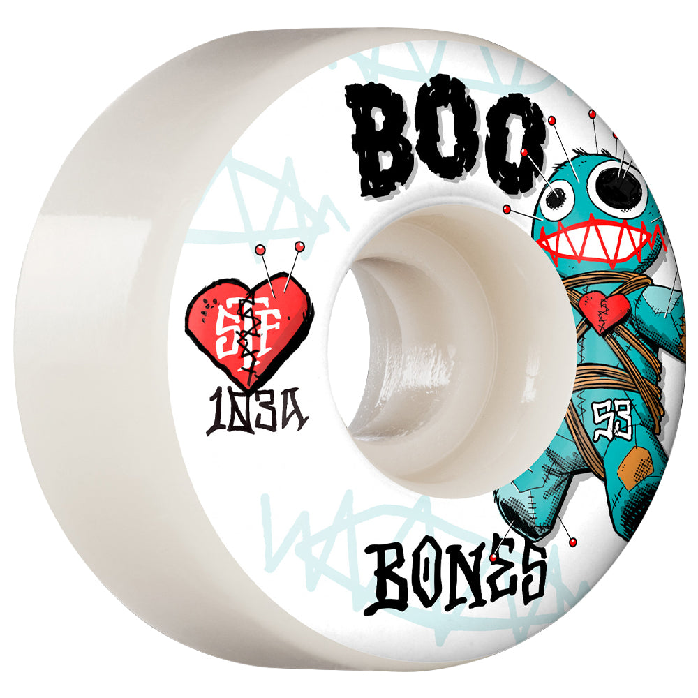 Bones STF Boo Johnson Voodoo V4 Wide 103a 55mm Skateboard Wheels ...