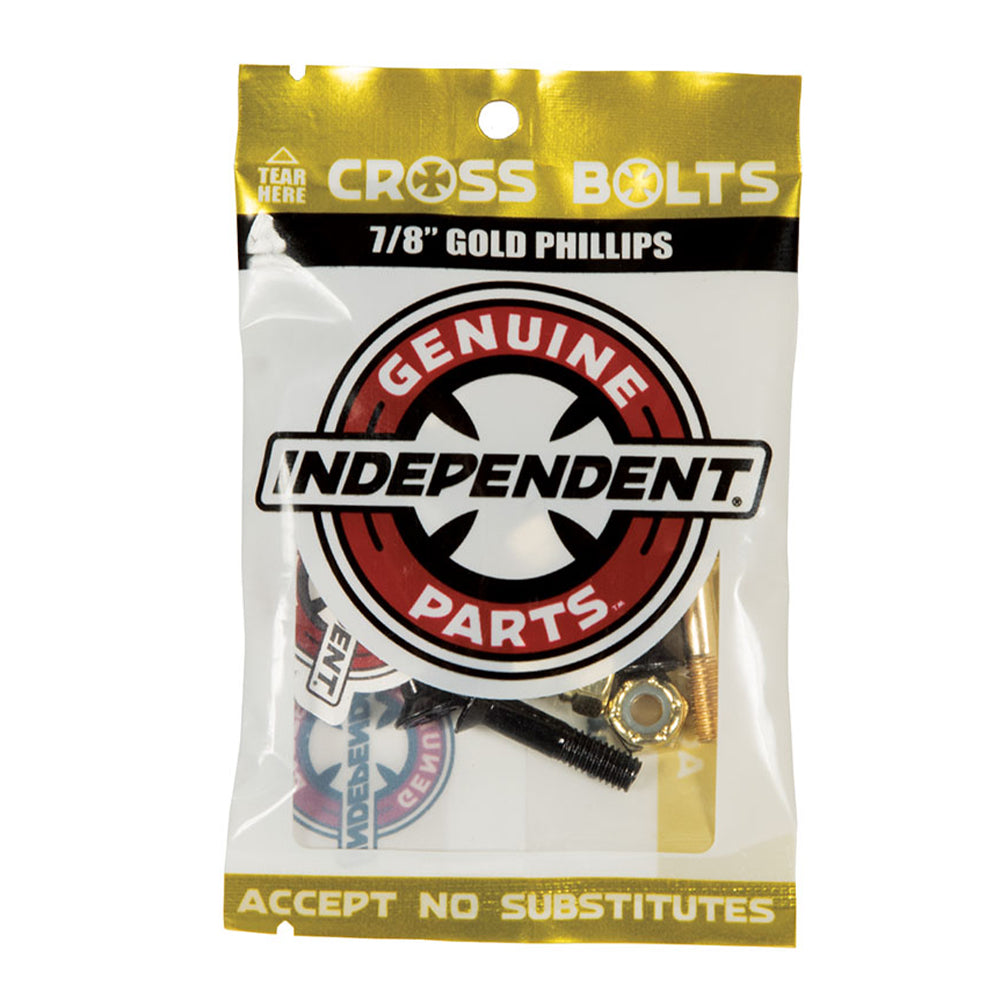 Independent Gold/Black 7/8" Phillips Hardware Set – Stoked Boardshop
