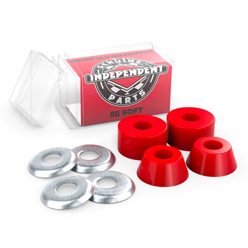 Independent Standard Cylindrical Soft 88a red Bushings – Stoked Boardshop