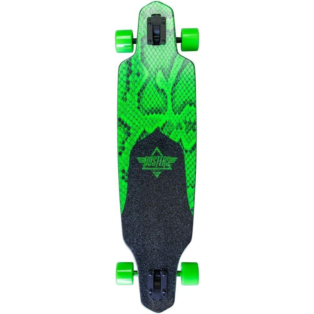 Dusters Channel Snakeskin Neon Green 38" Longboard – Stoked Boardshop