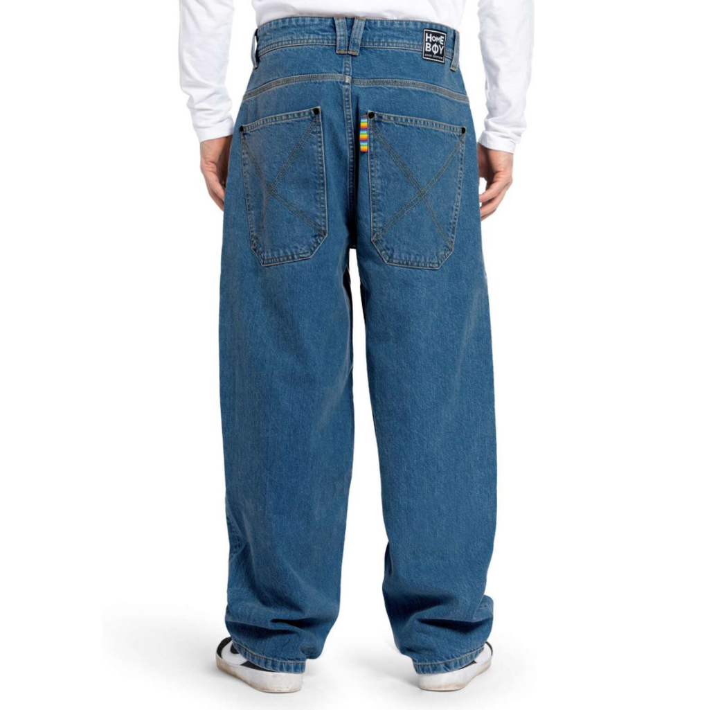 Homeboy X-Tra Monster Denim Washed Blue Jeans – Stoked Boardshop