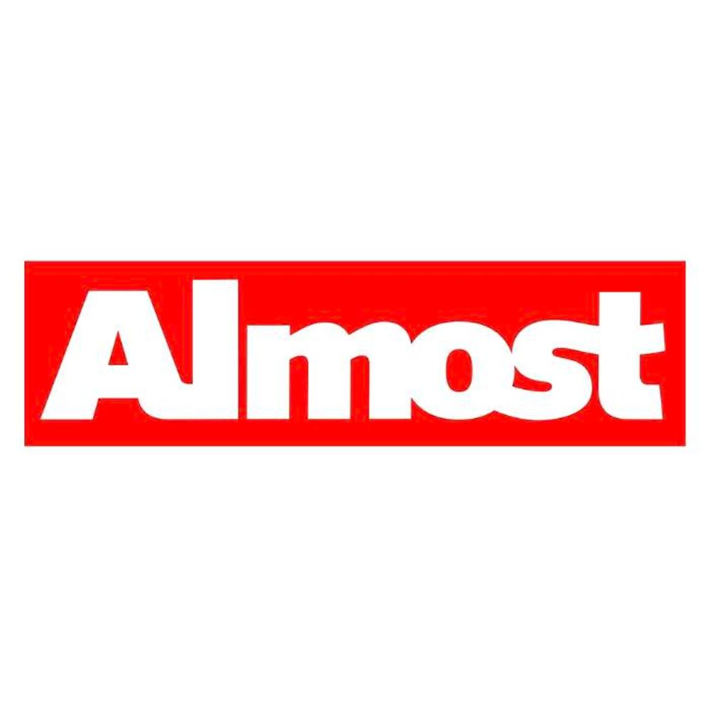 Almost Red Bar Sticker – Stoked Boardshop