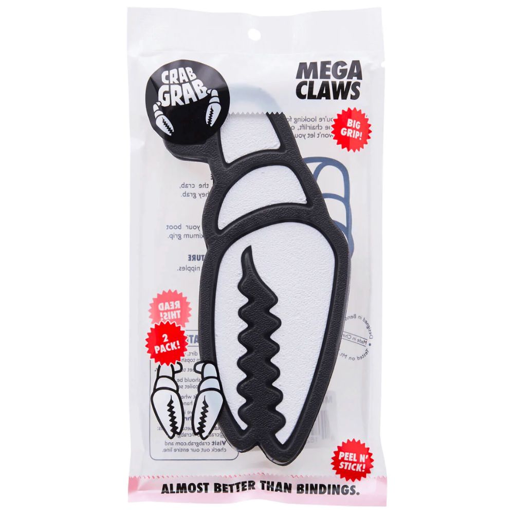 Crab Grab Mega Claw Black/White – Stoked Boardshop