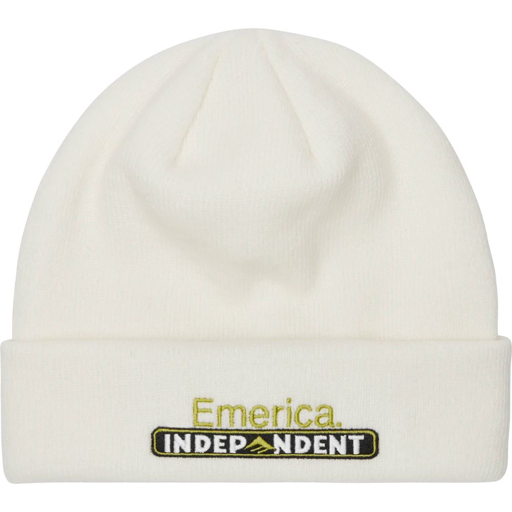 Emerica Indy Bar Beanie White – Stoked Boardshop