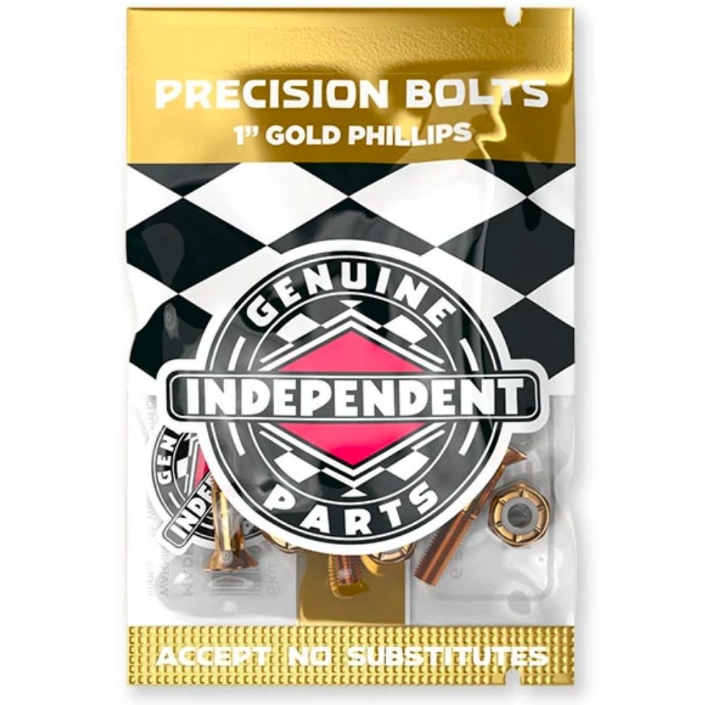 Independent Gold/Black 1" Phillips Hardware Set – Stoked Boardshop