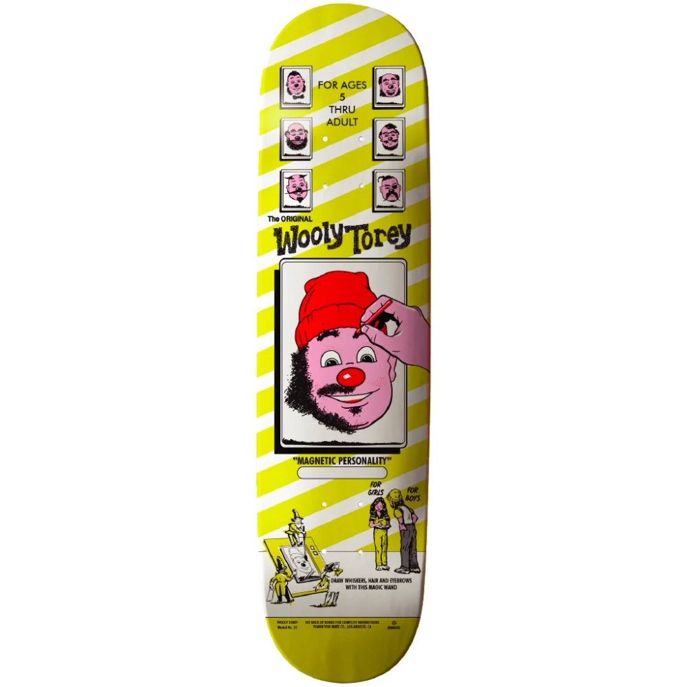 Thank You Torey Pudwill Wooly Yellow 8.0" Skateboard Deck – Stoked ...